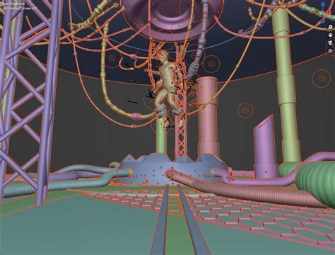 Full Sci Fi Scene Blender 3d Model Rigged Cgtrader