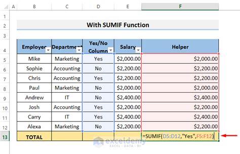 How To Sum Only Visible Cells In Excel 4 Quick Ways Exceldemy