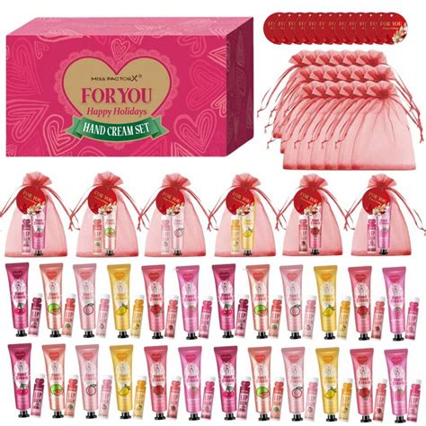 Miss Factorx 96pcs Hand Cream And Lip Balm T Set Moisturizing Duo