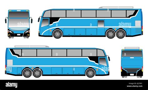 Modern Bus Vector Sporty Bus Stock Vector Image And Art Alamy