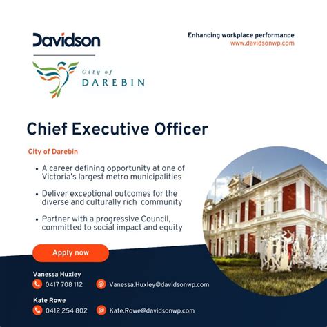 Amazing Career Opportunity At Darebin City Council As Our Ceo Vasilios Tsalkos