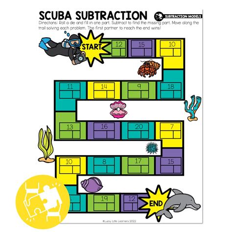 Lucky To Learn Math Subtract With Part Part Whole Models Lesson 211 Collaboration Scuba