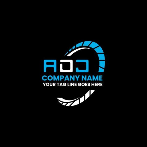 Adj Letter Logo Creative Design With Vector Graphic Adj Simple And
