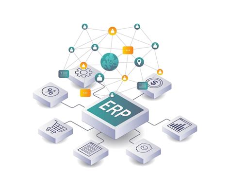 Premium Vector Strategies For Implementing ERP In Business Management