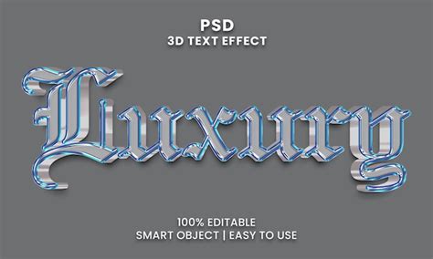 Premium Psd Luxury 3d Text Effect Psd