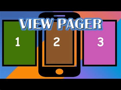 VIEWPAGER IN ANDROID STUDIO YouTube