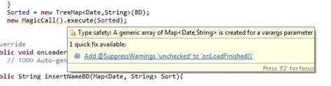Java Trying To Pass A Map To My Asynctask But I Get A Type Safety A