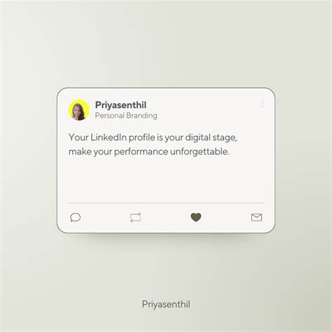 Personalbranding Linkedintips Profileaudit Networkingsuccess Professionalgrowth Priya Senthil