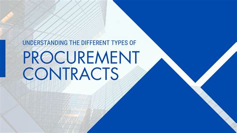 Understanding The Different Types Of Procurement Contracts