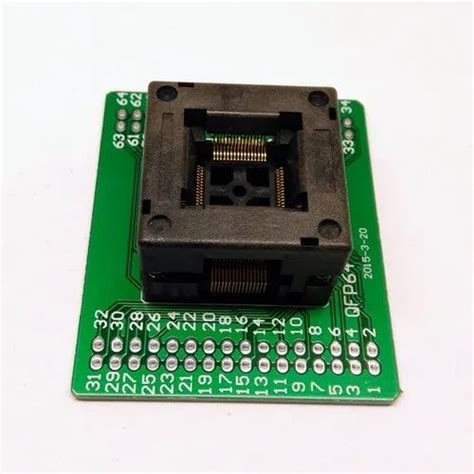Qfp64 Tqfp64 Lqfp64 Open Top Structure Burn In Socket Programming