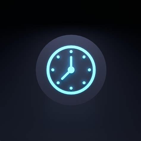 Premium Photo Clock Icon 3d Render Illustration