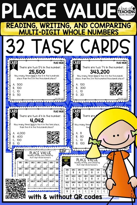 Place Value Task Cards Number Sense Worksheets Expanded Word Form
