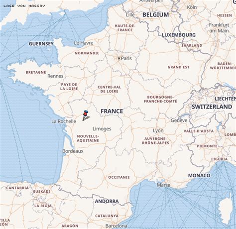 Karte Von Massay Frankreich Breiten Und Längengrad Kostenlose