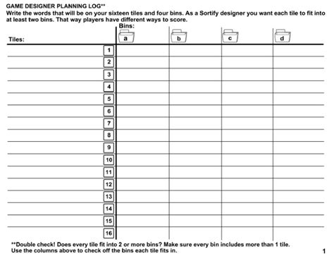 Sortify Natural Resources Game