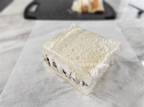 블루베리샌드위치 일본식 과일 산도