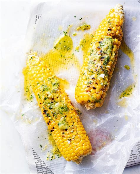 Corn On The Cob With Garlic And Herb Butter Recipe Delicious Magazine