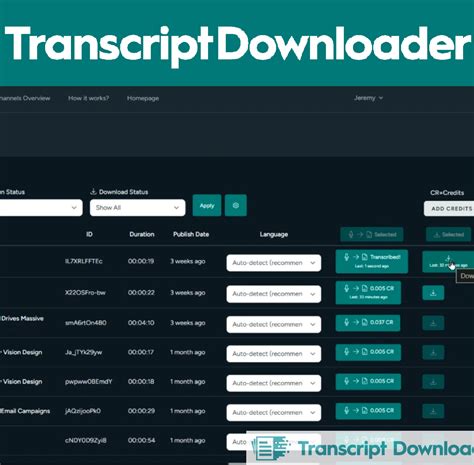 Youtube Transcript Downloader Youtube Transcript Generator Download Transcripts In Bulk