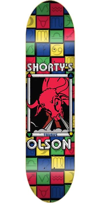 Red Taurus By Shortys Steve Crazy Monk Olson Pro Model Deck Art