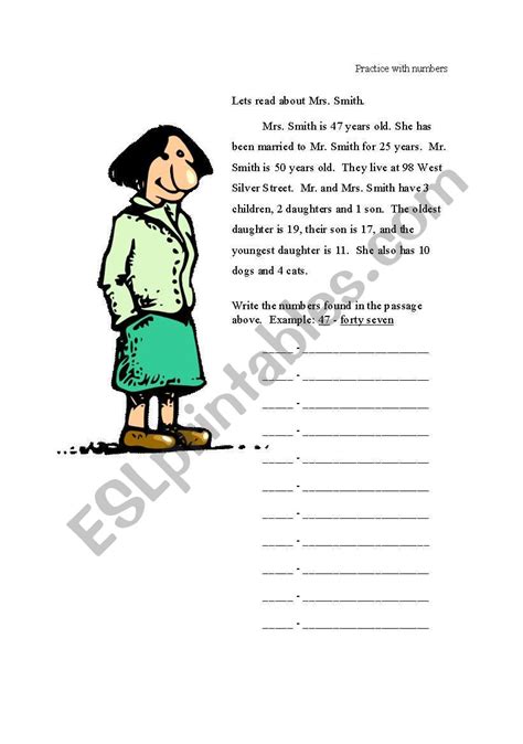 Numbers ESL Worksheet By Samwiller Numbers ESL Worksheet By Samwiller