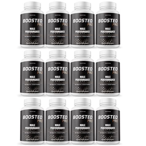 Boosted Pro Male Performance Dietary Supplement 60 Tablets 12 Pack
