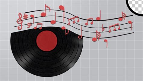 تصویر Png طرح صفحه گرامافون و پخش موسیقی فری پیک ایرانی پیک فری وکتور Psd آیکون لایه باز