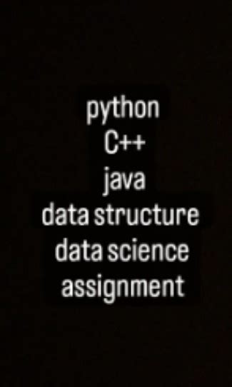 Assignment Python C Javascript Data Structure Machine Learning 興趣及