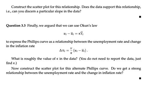 solved 3 ﻿empirical work alternative phillips curvesin this