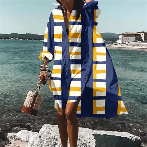 Модна жіноча блуза з принтом вільна святкова сорочка сукня з довгим рукавом — купити за