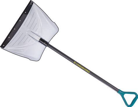 Yardworks Heavy Duty Polycarbonate Snow Scoop Shovel With Nylon Wear