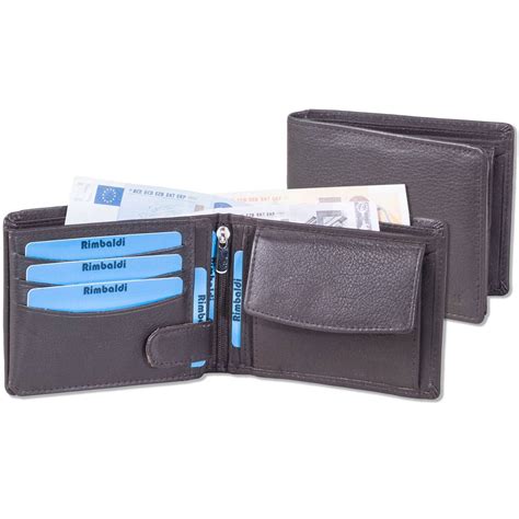 Машки кожен паричник темно кафена боја