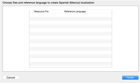 Ios Xcode Issue Adding Localization To My Project Resource File