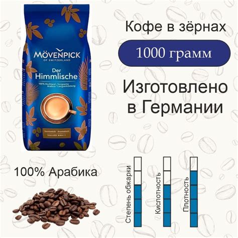 Кофе в зернах MOVENPICK Der Himmlische, 1000 гр. Германия - купить с ...