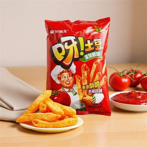 Ah Potato Ketchup Flavor70g 12 呀土豆番茄酱味70g 12 6920907808537