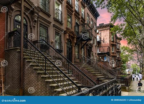 The Typical Houses Of The Orthodox Jewish Neighborhood Of Williamsburg