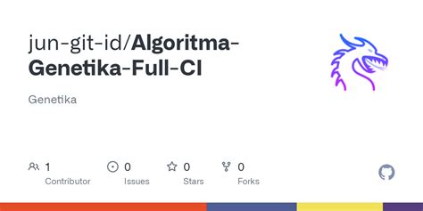 GitHub Jun Git Id Algoritma Genetika Full CI Genetika