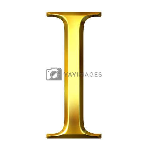 3d Golden Greek Letter Iota By Georgios Vectors And Illustrations Free Download Yayimages