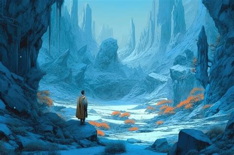 Premium Ai Image Monochromatic Symmetry A Captivating Tale Generative Ai