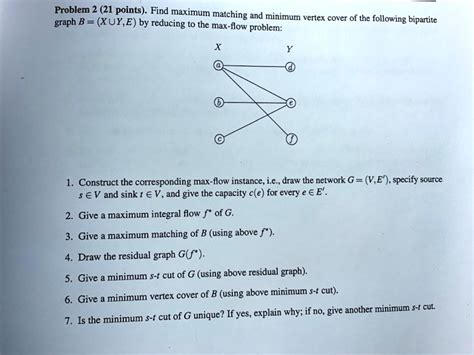 Solvedproblem 2 21 Points Find Maximum Matching Graph B Xuye