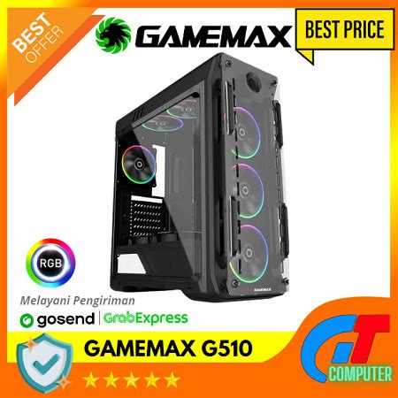 Jual Pc Casing Gamemax Optical G Black X Fan Argb Controller Kota Bandung Gt