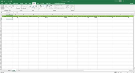 Calculate Net Salary Using Microsoft Excel