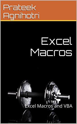 excel macros excel macros and vba agnihotri prateek ebook