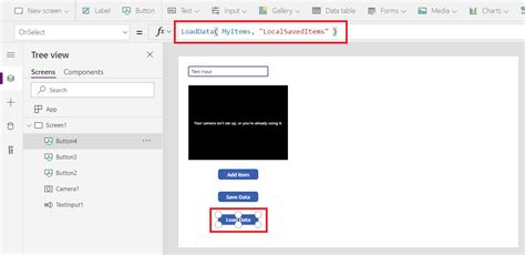 fungsi savedata loaddata dan cleardata power platform microsoft learn
