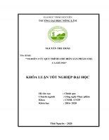 Phương pháp đánh giá cảm quan theo TCVN docz net