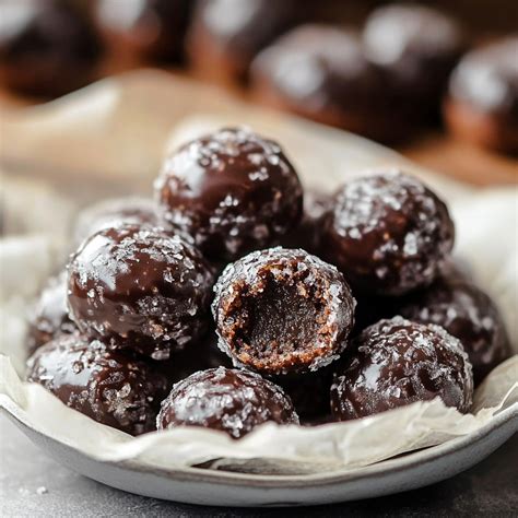 Tasty Baked Chocolate Donut Holes With Sweet Vanilla Glaze Cook It Delish