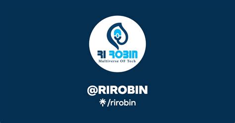 Rirobin Twitter Instagram Facebook Tiktok Linktree