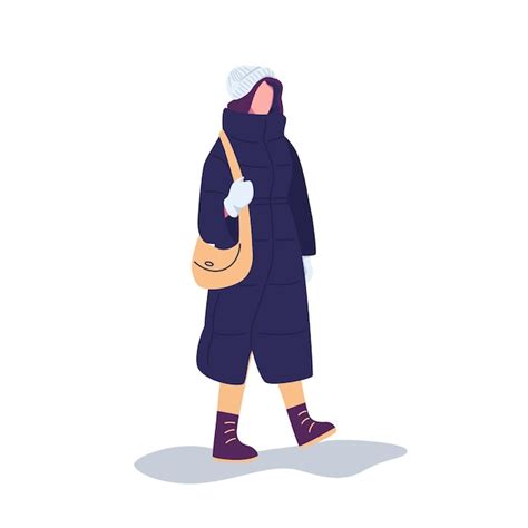 Premium Vector People Wear Fashion Winter Clothes Set Vecctor Design