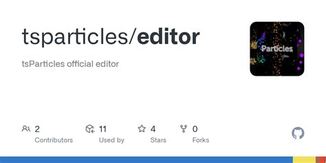 Github Tsparticleseditor Tsparticles Official Editor