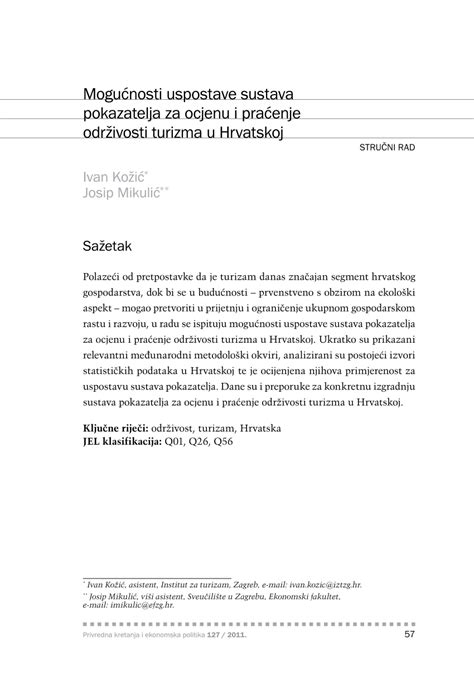 Pdf Possibilities Of Implementing An Indicator System For Evaluating And Monitoring The