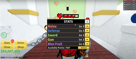 Blox Fruits Best Stat Points Guide Item Level Gaming