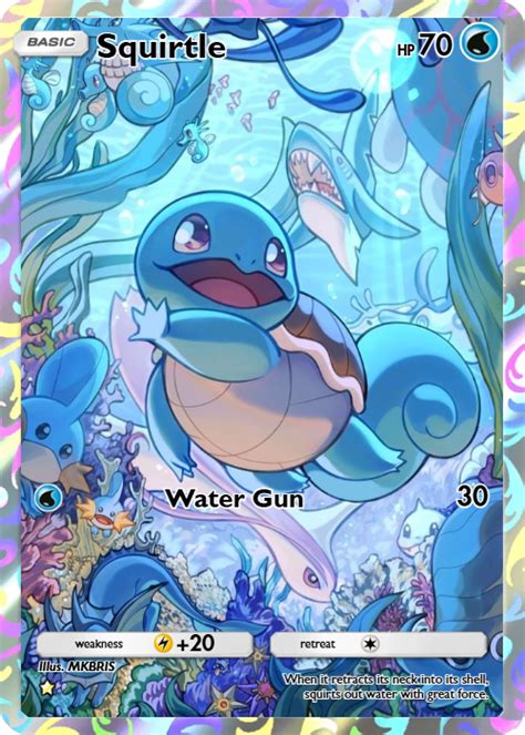 Squirtle Tcg Full Art Pokemon Cards Pokemon Tcg Cards Cool Pokemon